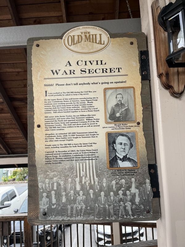 A Civil War Secret Historical Marker