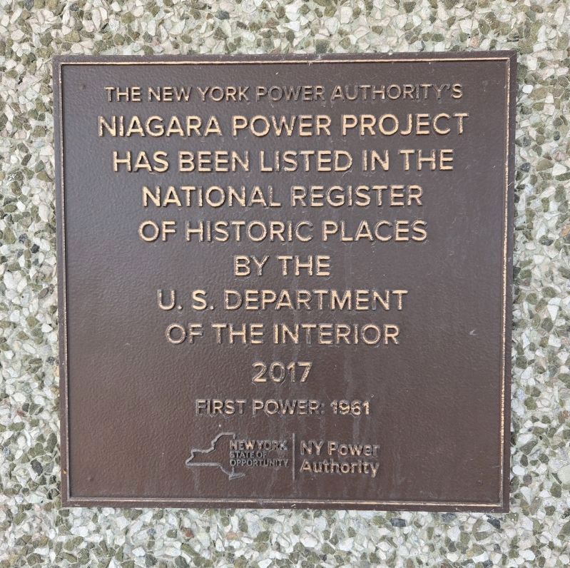 Niagara Power Project Historical Marker