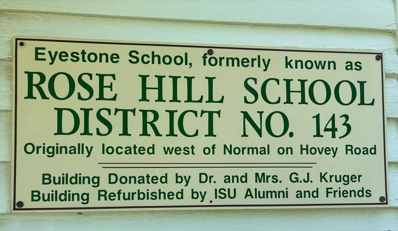 Rose Hill School District No. 143 Historical Marker