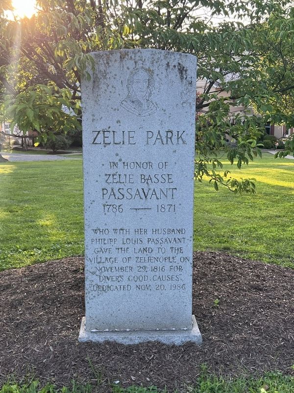 Zelie Park Historical Marker
