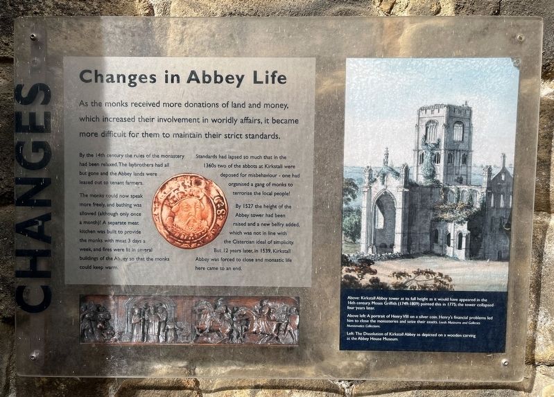 Changes in Abbey Life Historical Marker