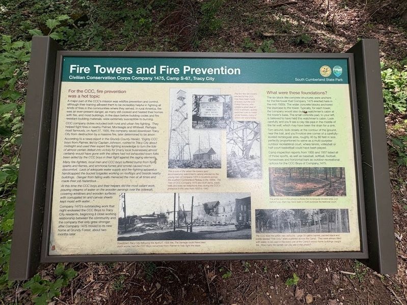 Fire Towers and Fire Prevention Historical Marker