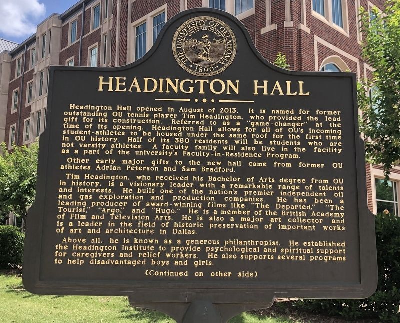 Headington Hall Historical Marker