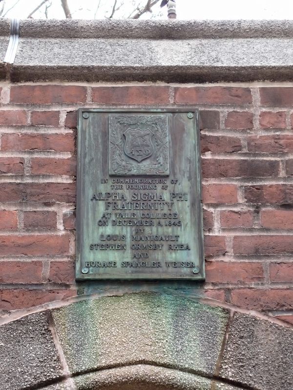 Founding of Alpha Sigma Phi Fraternity Historical Marker
