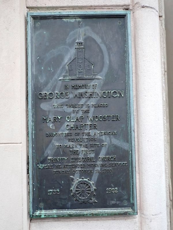 Site of First Trinity Episcopal Church Historical Marker