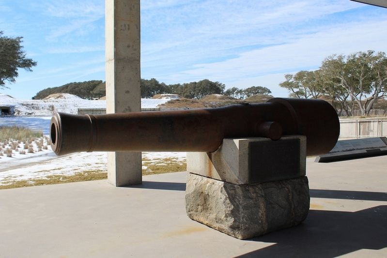 32 Pounder Naval Cannon Historical Marker