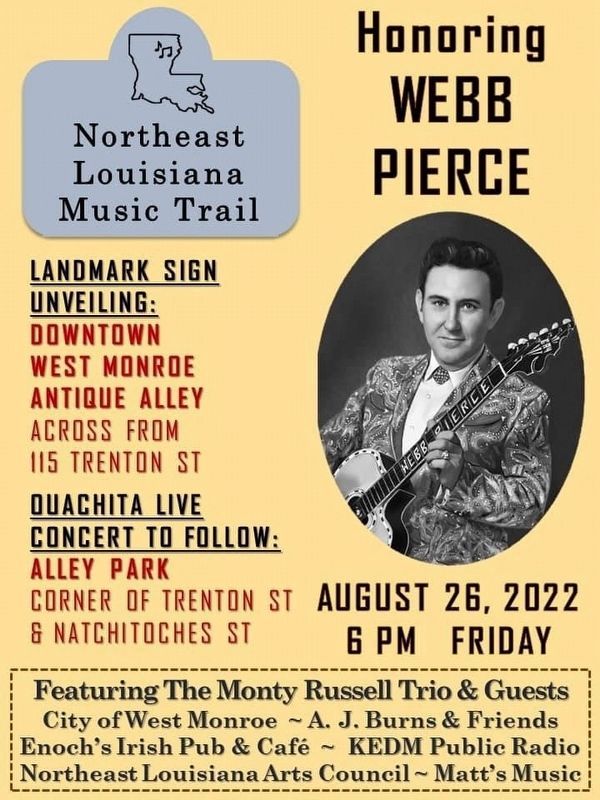 Webb Pierce Historical Marker