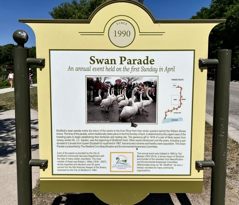 Swan Parade Historical Marker
