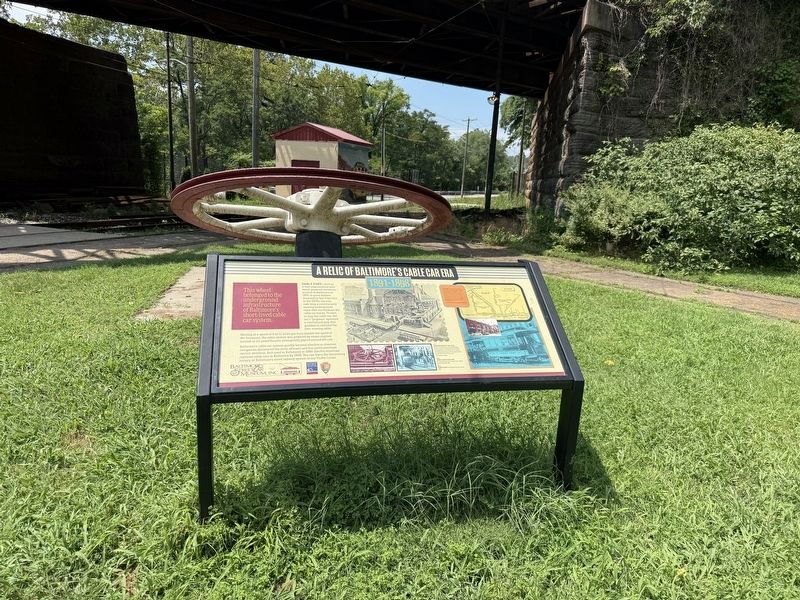 A Relic of Baltimore's Cable Car Era Historical Marker