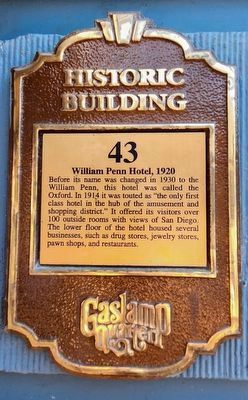 William Penn Hotel Historical Marker