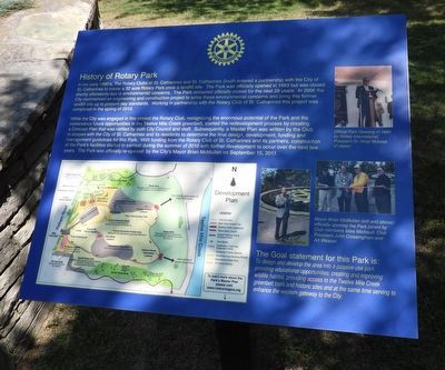 History of Rotary Park Historical Marker