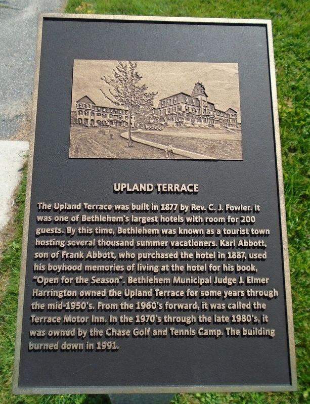 Upland Terrace Historical Marker
