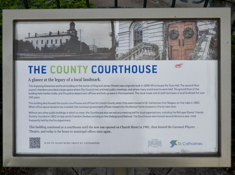The County Courthouse Historical Marker