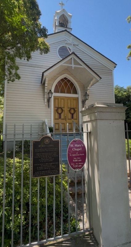 St. Mary's Chapel Historical Marker
