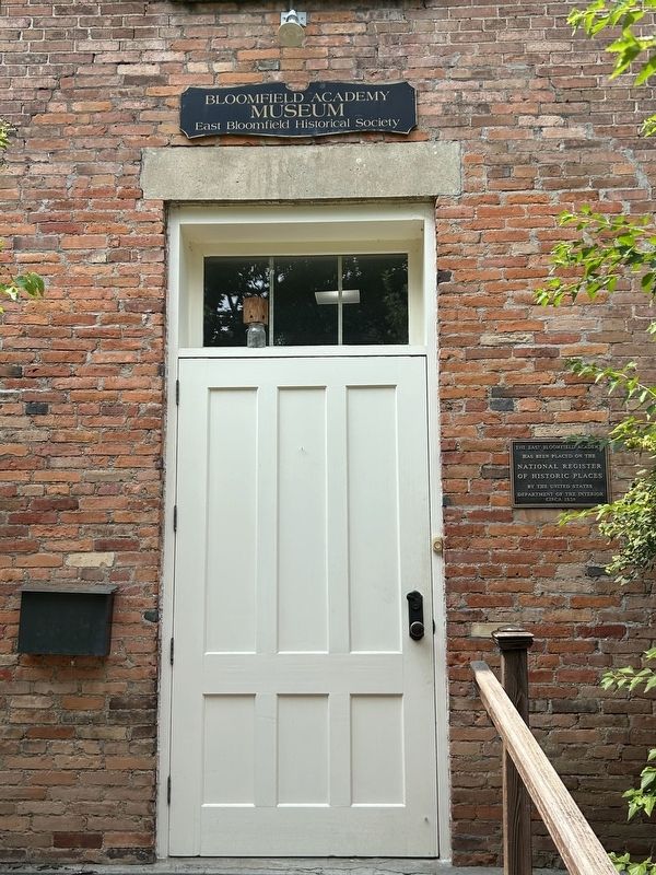 The East Bloomfield Academy Historical Marker