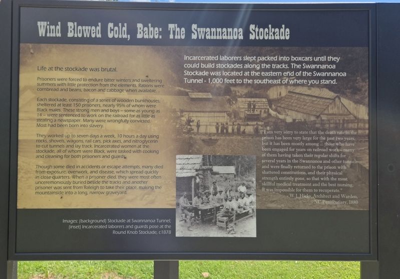 Wind Blowed Cold, Babe: The Swannanoa Stockade Historical Marker