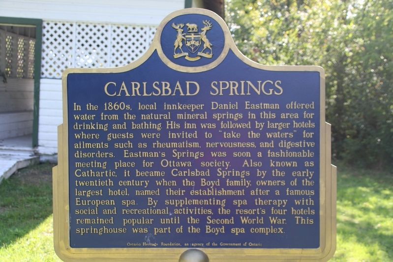 Carlsbad Springs Historical Marker