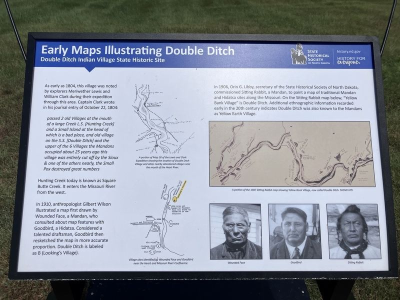 Early Maps Illustrating Double Ditch Historical Marker