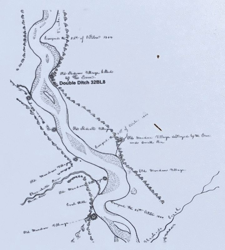 Early Maps Illustrating Double Ditch Historical Marker