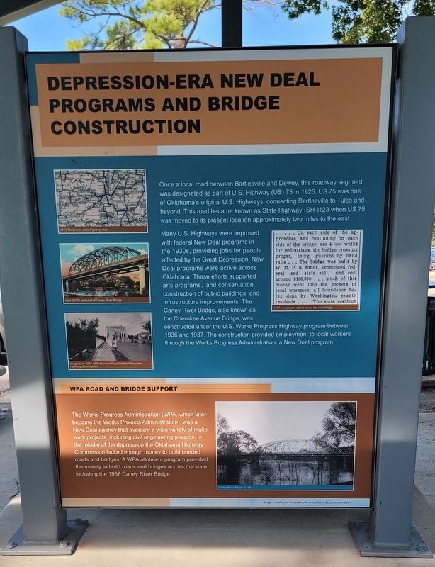 Depression-Era New Deal Programs and Bridge Construction Historical Marker