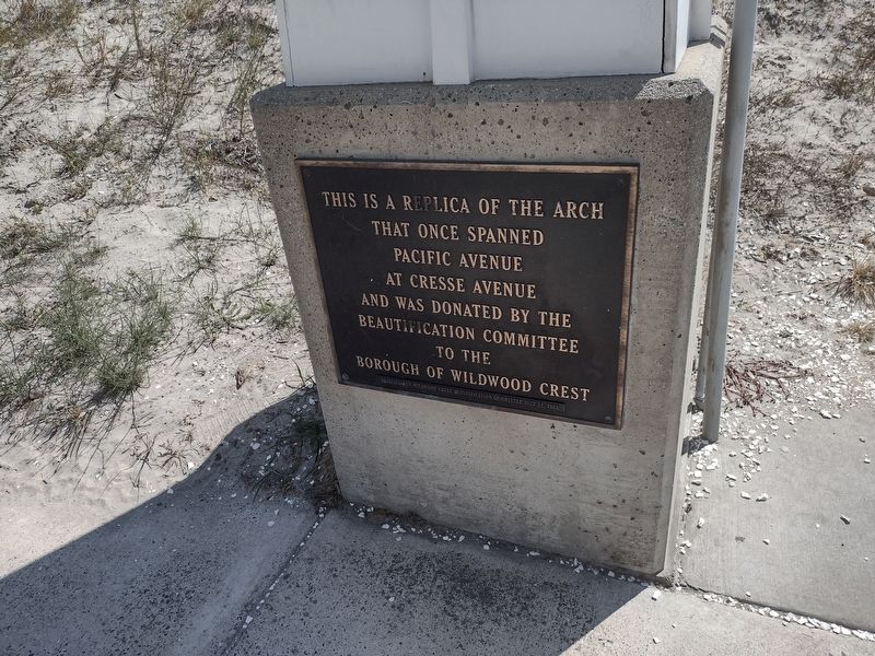 Wildwood Crest Arch Historical Marker