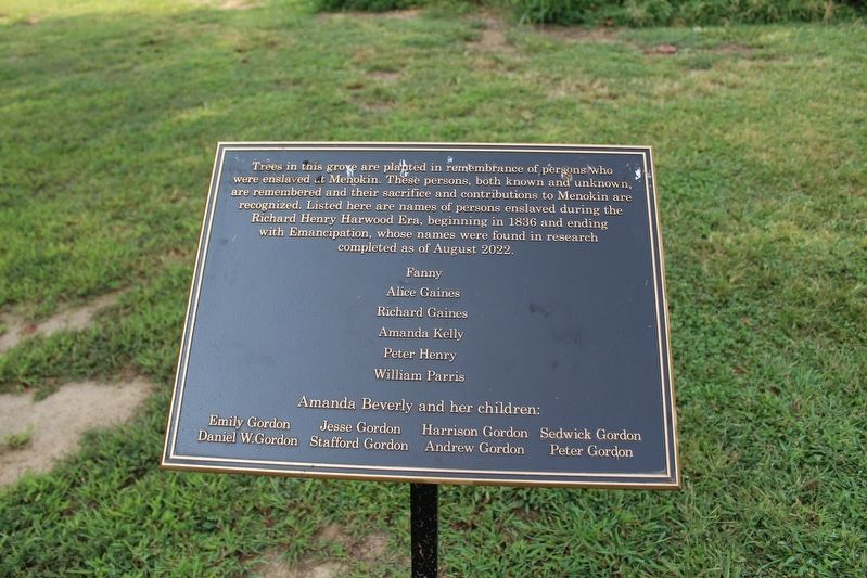 Trees in this Grove Historical Marker