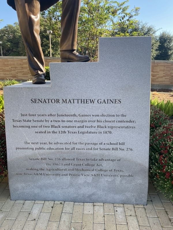 Senator Matthew Gaines Historical Marker