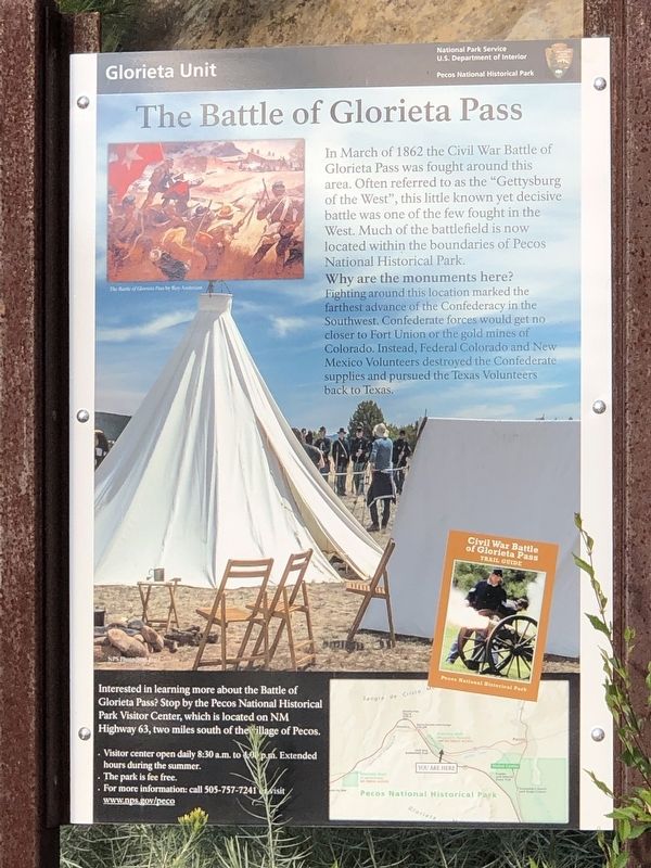 The Battle of Glorieta Pass Historical Marker