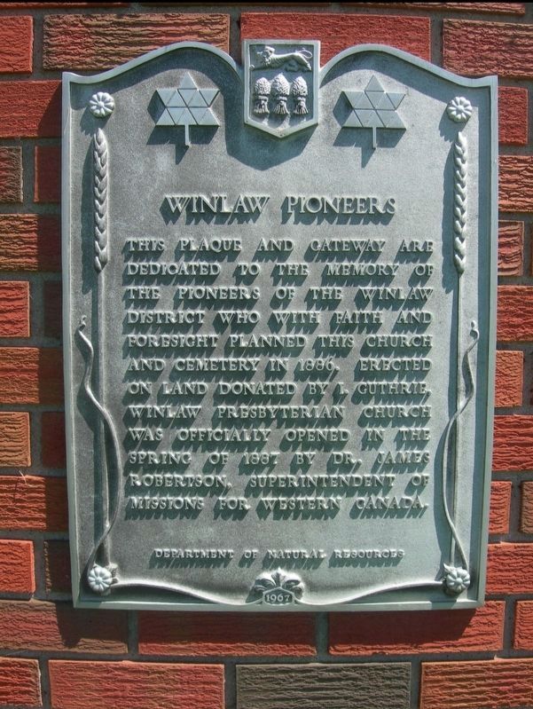 Winlaw Pioneers Historical Marker