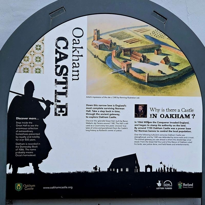 Oakham Castle Historical Marker