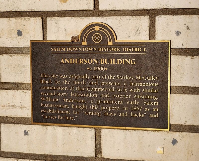 Anderson Building Historical Marker