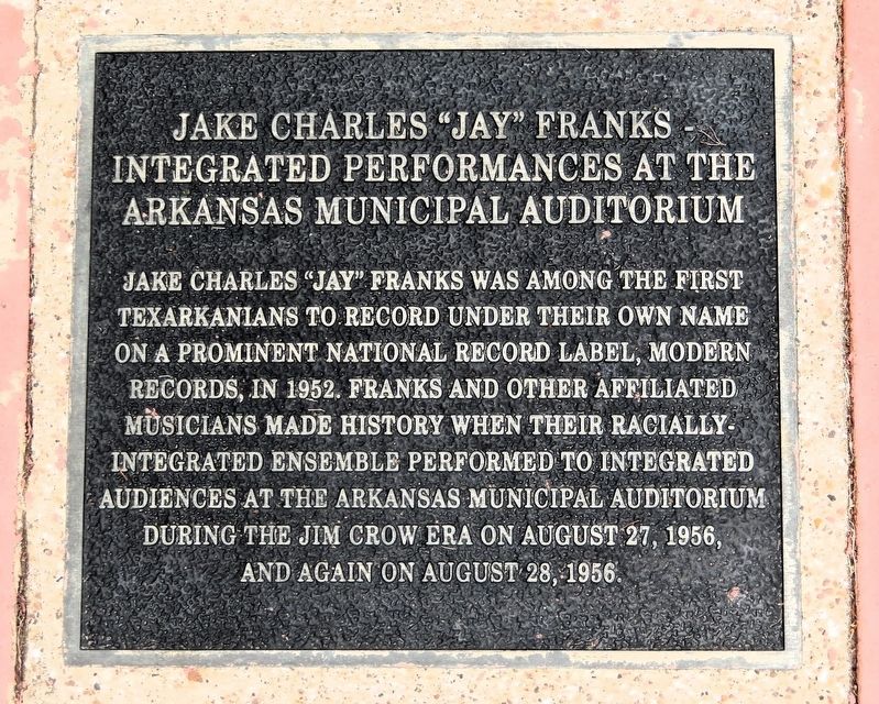 Jake Charles “Jay” Franks Historical Marker