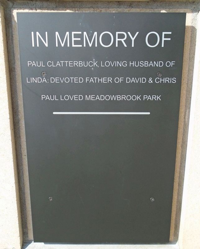 Meadowbrook Park Historical Marker