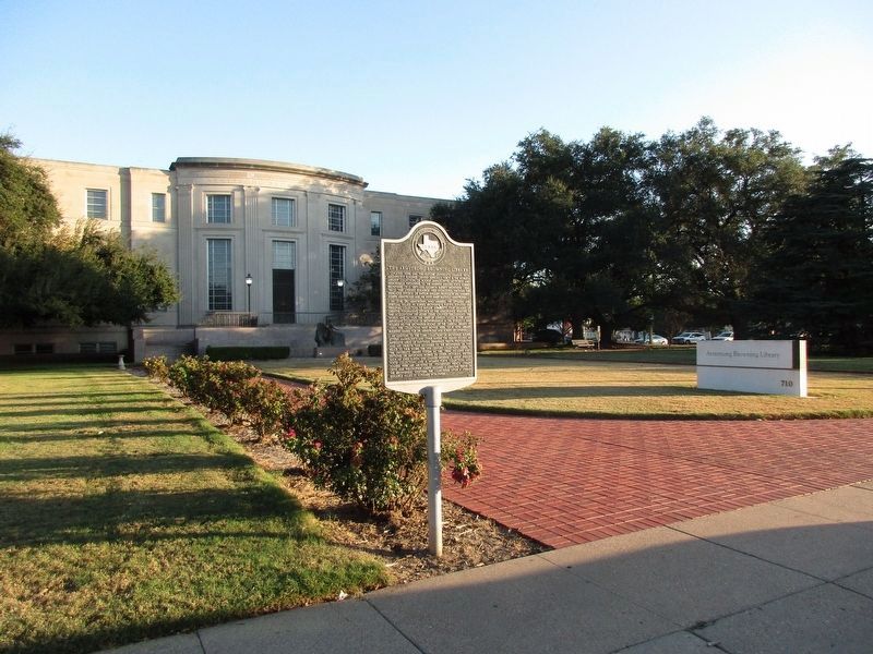 The Armstrong Browning Library Historical Marker