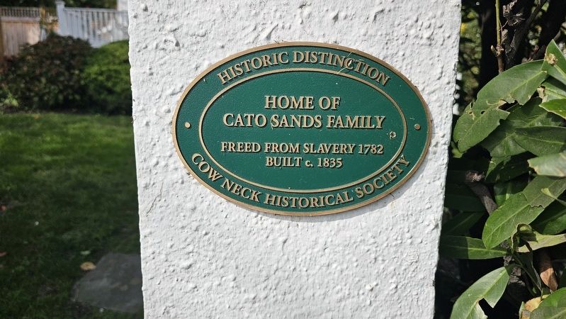 Home of Cato Sands Family Historical Marker