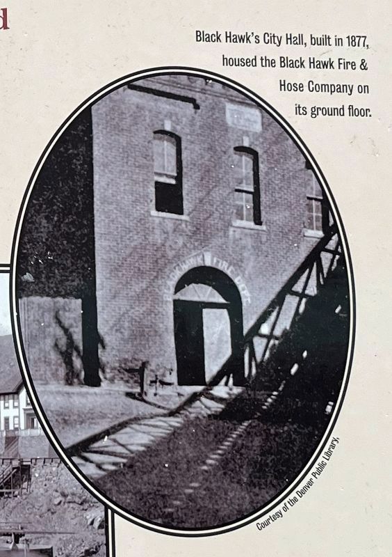 Black Hawk History - Fire Department Historical Marker
