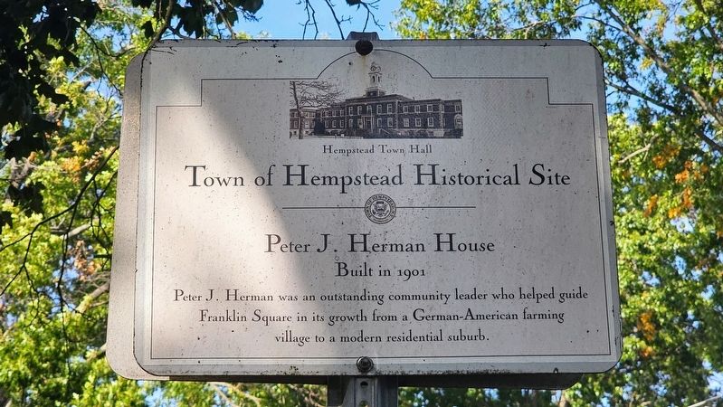 Peter J. Herman House Historical Marker