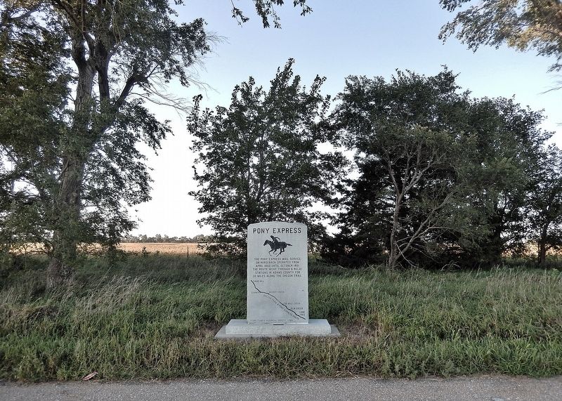Pony Express Historical Marker