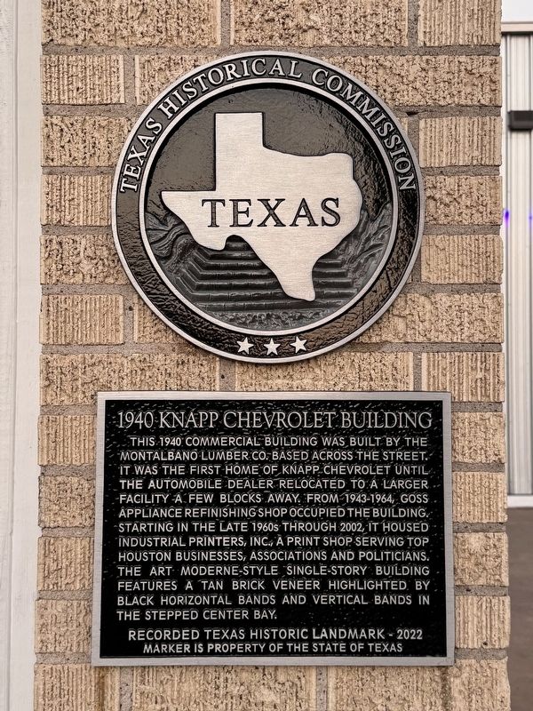 1940 Knapp Chevrolet Building Historical Marker