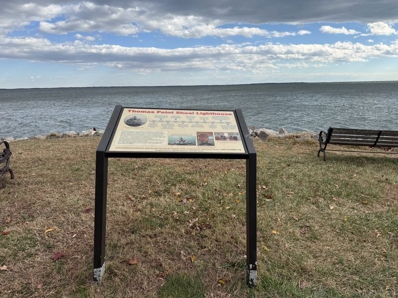 Thomas Point Shoal Lighthouse Historical Marker