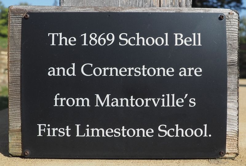 1869 School Bell and Cornerstone Historical Marker