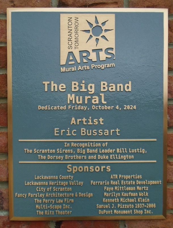The Big Band Mural Historical Marker