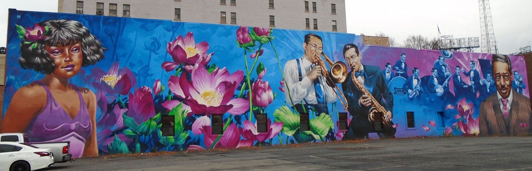 The Big Band Mural Historical Marker