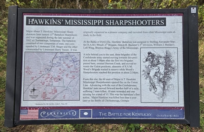 Hawkins' Mississippi Sharpshooters Historical Marker
