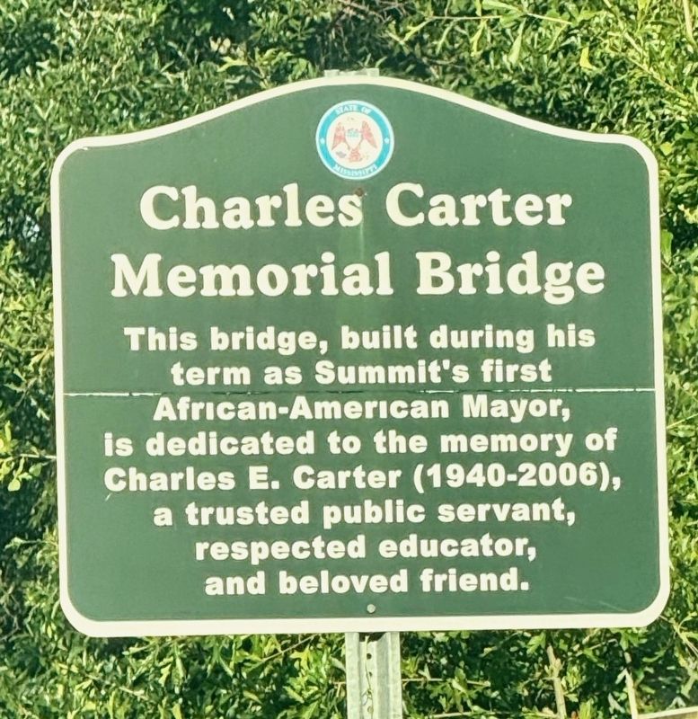 Charles Carter Memorial Bridge Historical Marker
