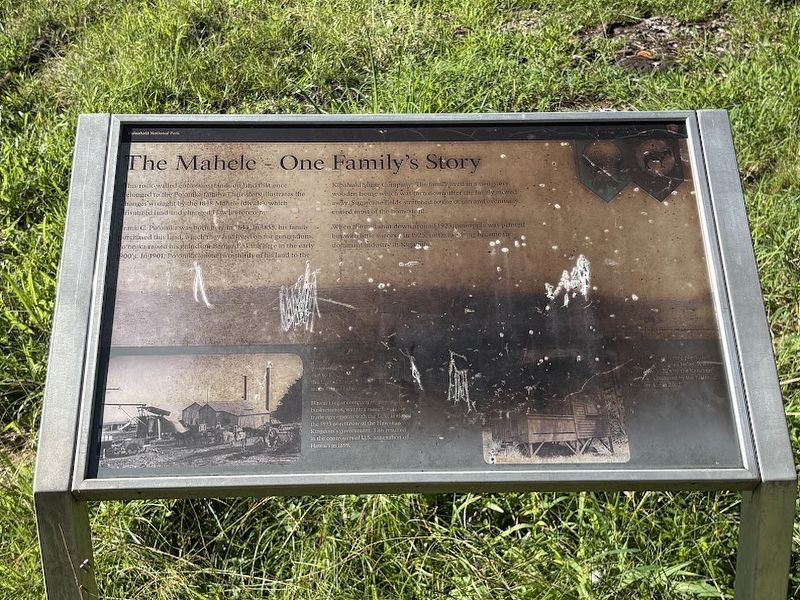 The Mahele - One Family's Story Historical Marker