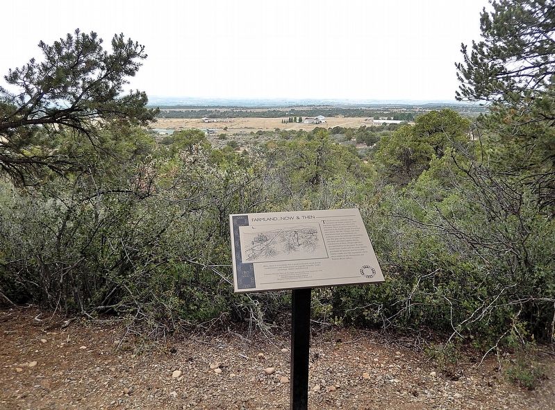 Farmland... Now & Then Historical Marker