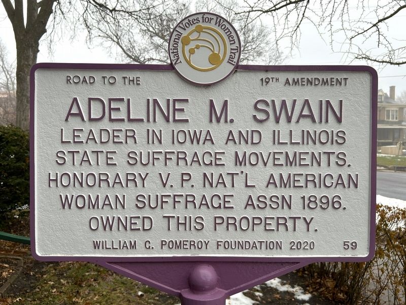 Adeline M. Swain Historical Marker