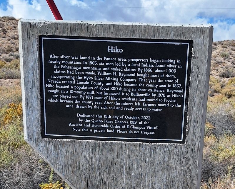 Hiko Historical Marker