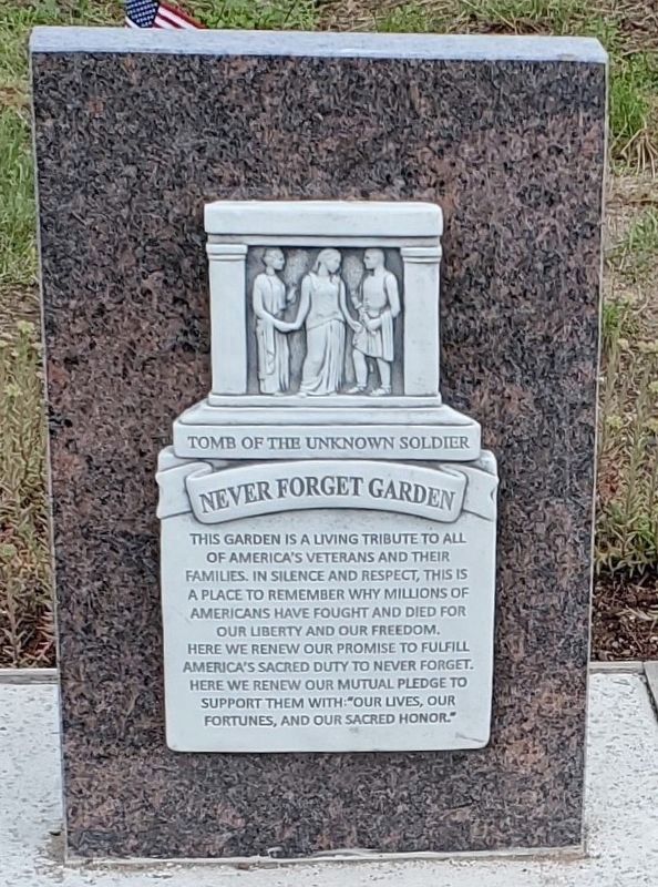 Never Forget Garden, a War Memorial